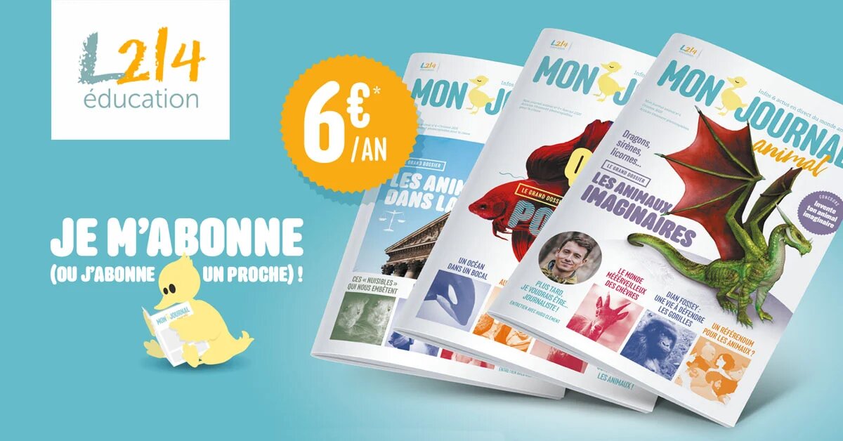 Mon Journal Animal, le magazine enfant de L214 | L214 Éducation